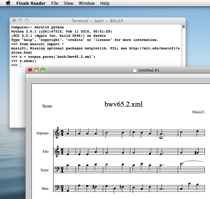 User’s Guide, Chapter 1: Installing and Getting Started with music21 — music21 Documentation